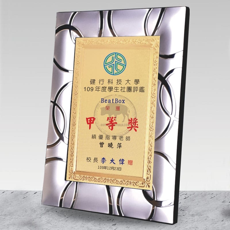 Desk Plaques - Plaque JC-G-10-1 - Buffalo Trophaea